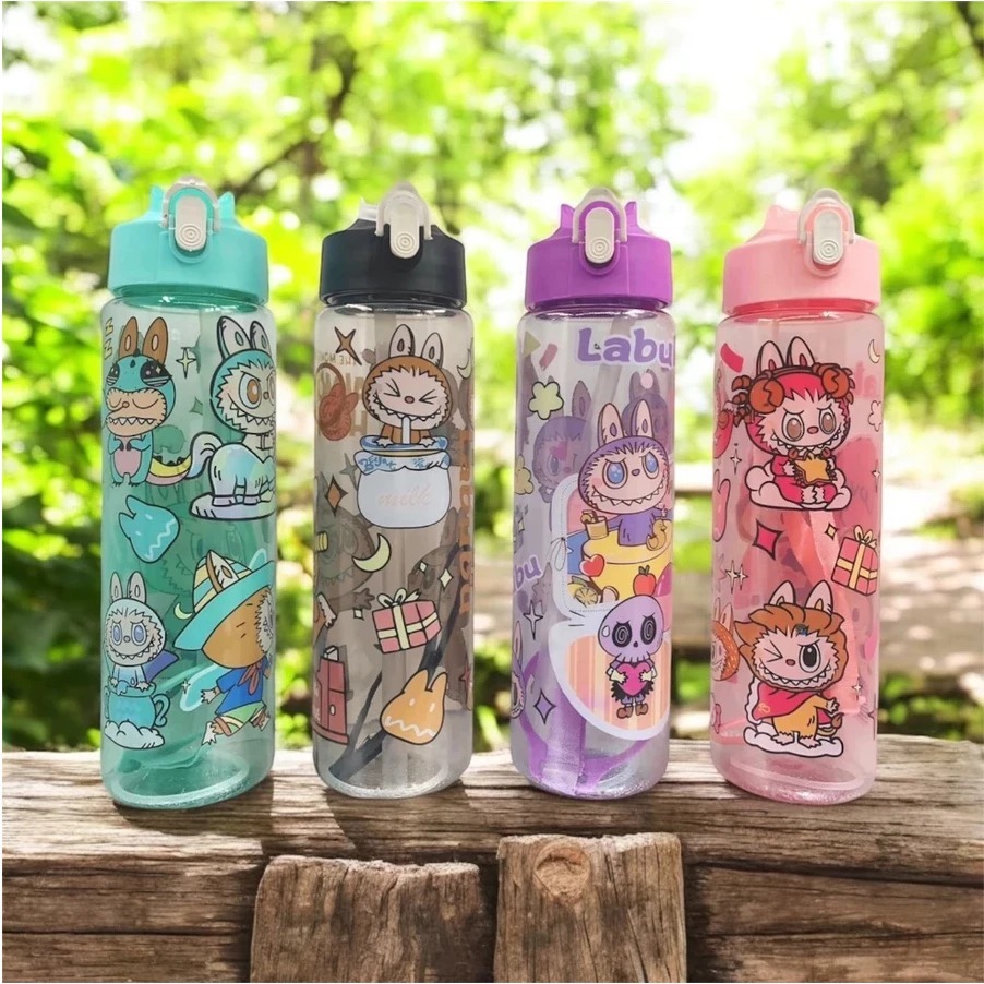 Jual larisuntungmall#BOTOL MINUM LABUBU VIRAL KAPASITAS 900 ML BOTTLE WATER LABUBU BOTOL MINUM ...