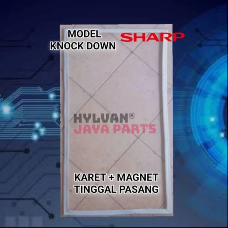 Jual GASKET KARET PINTU BAWAH SHARP SJ-P610M-BE KNOCKDOWN 72,5 x 95 CM | Shopee Indonesia