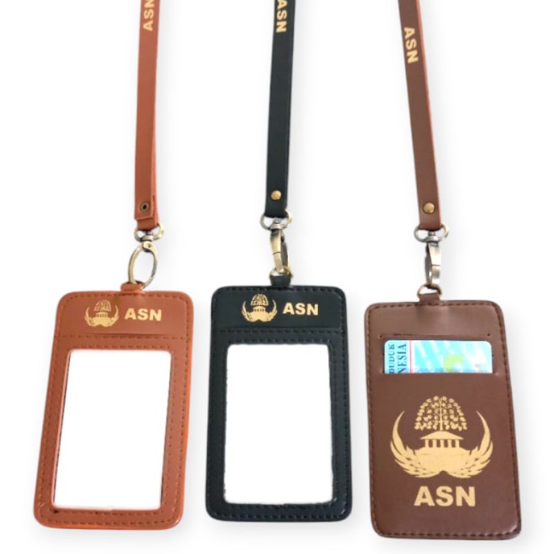 Jual Lanyard ASN | Id Card Kulit ASN | Id Card Kulit KORPRI | Shopee ...