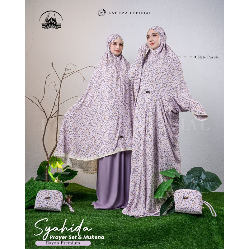 Jual SYAHIDA PRAYER SET - MUKENA SYAHIDA (Mukena Rayon) | Shopee Indonesia