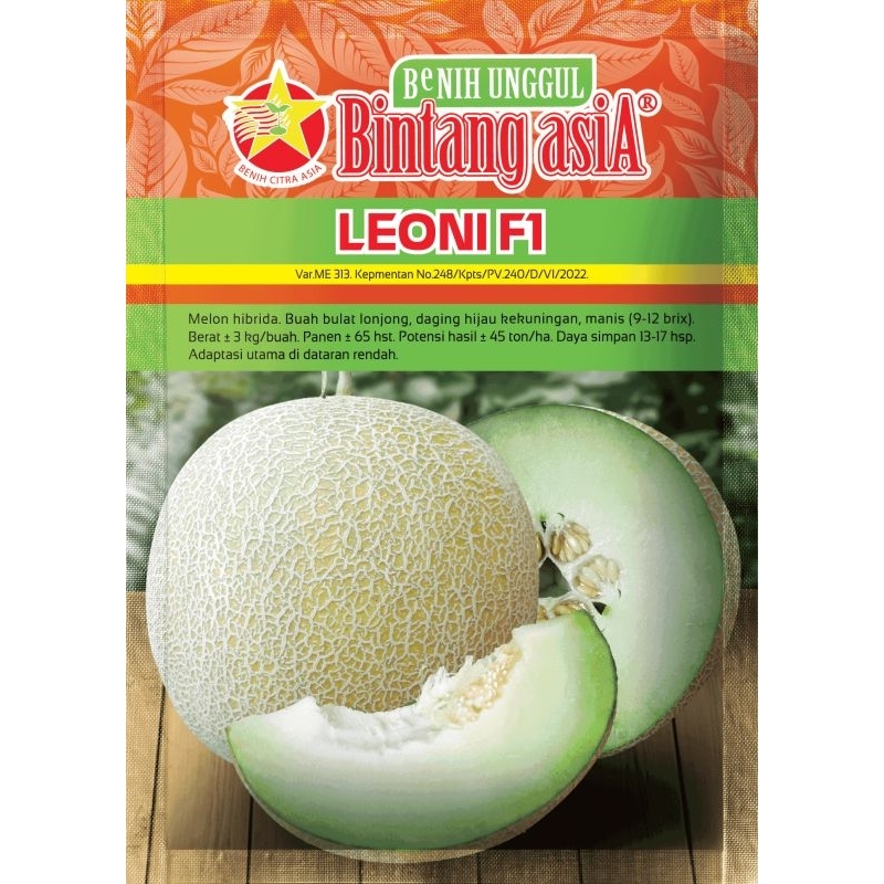 Jual Bibit - Benih Melon bulat daging tebal isi 0,5 gr putih kehijauan ...