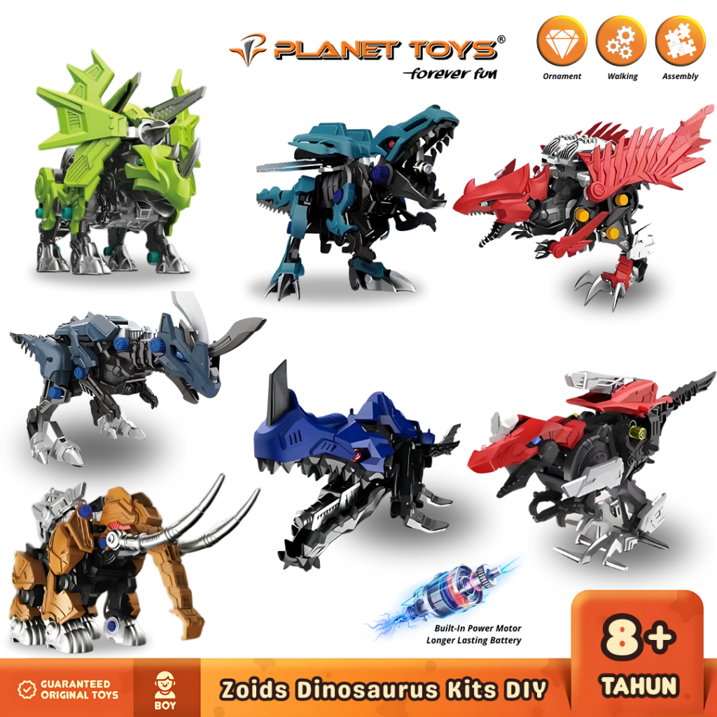 Jual Planet Toys - Zoids Dinosaurus Model Kits DIY 3D Puzzles ...