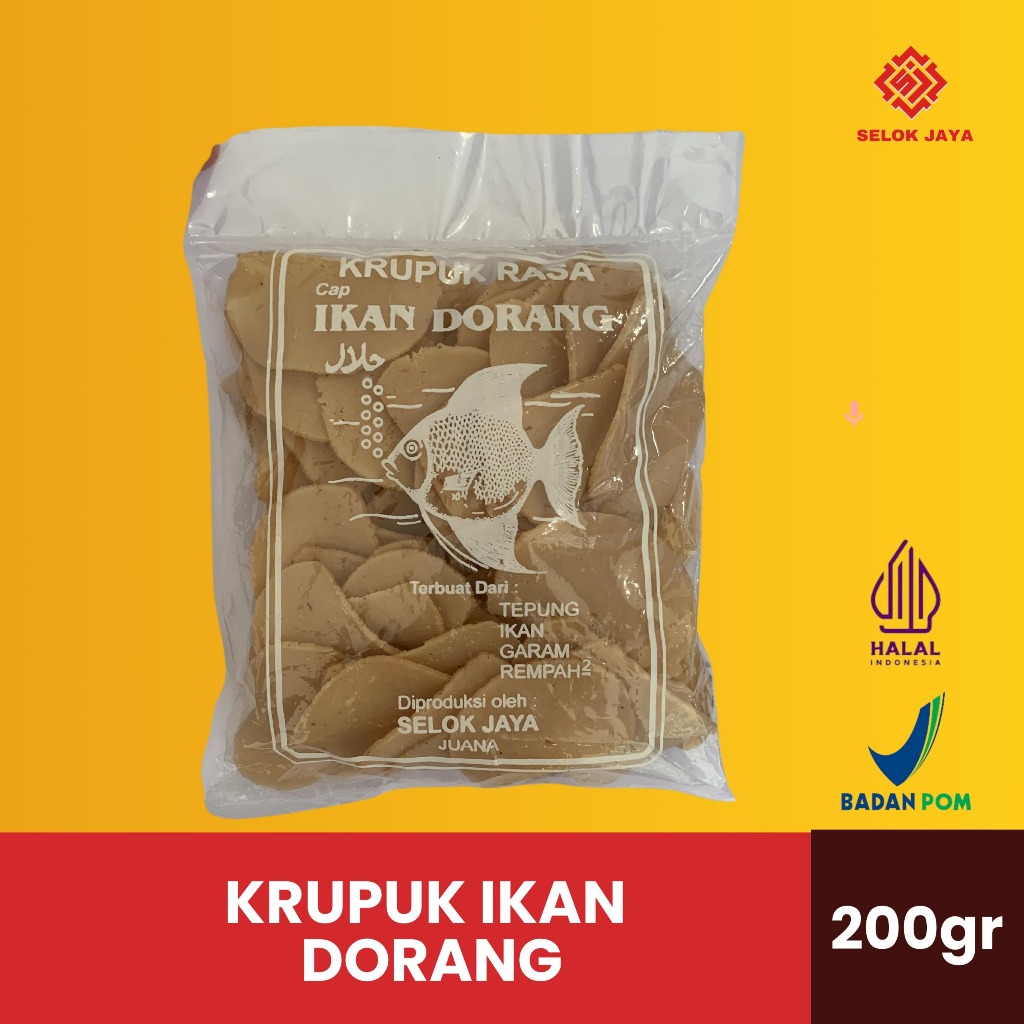 Jual Krupuk Ikan Dorang Selok Jaya 200gr | Shopee Indonesia
