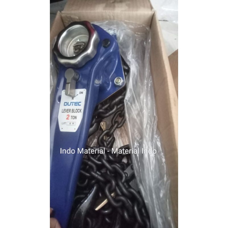 Jual Lever Block 2 Ton X 6 Meter Lever Hoist Lifting Portable Kotrek ...