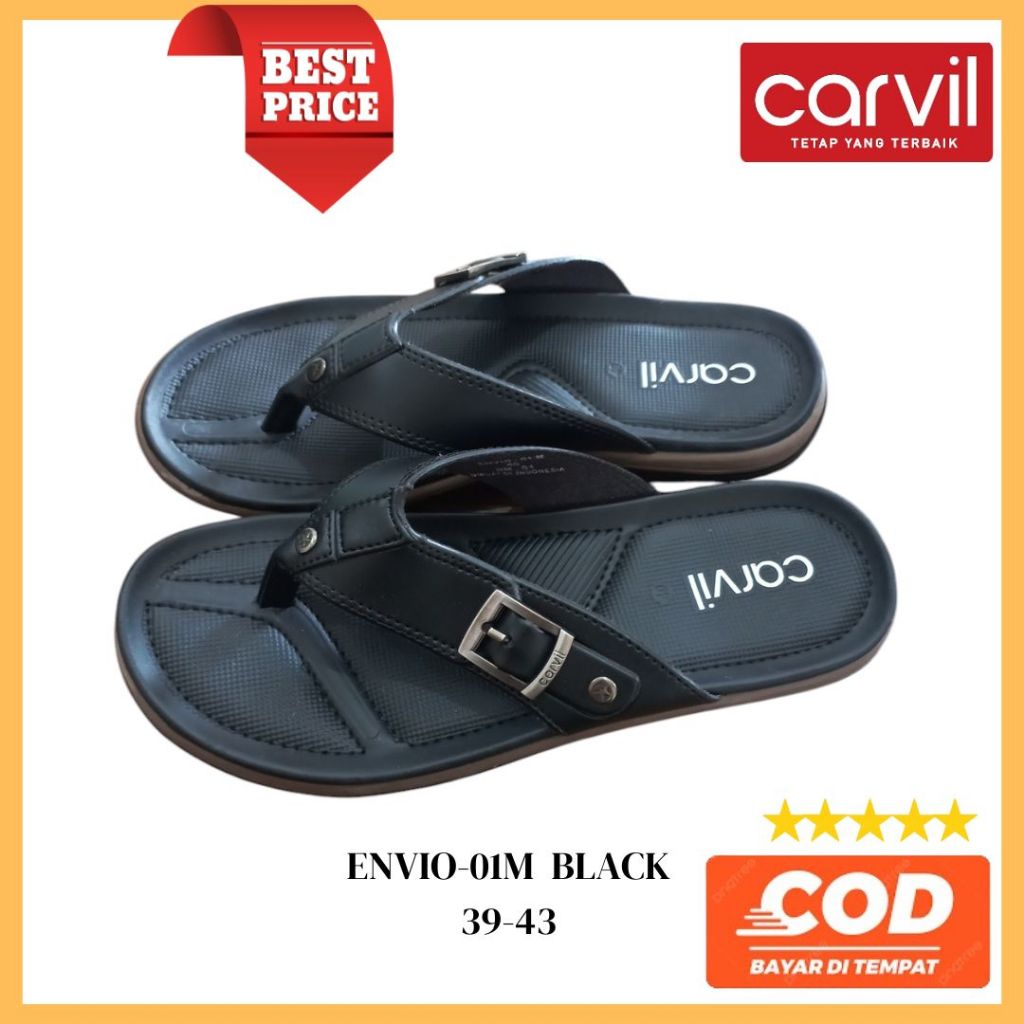 Jual Carvil Sandal Pria Dewasa kekinian Original 100% Terbaru Elegan ...