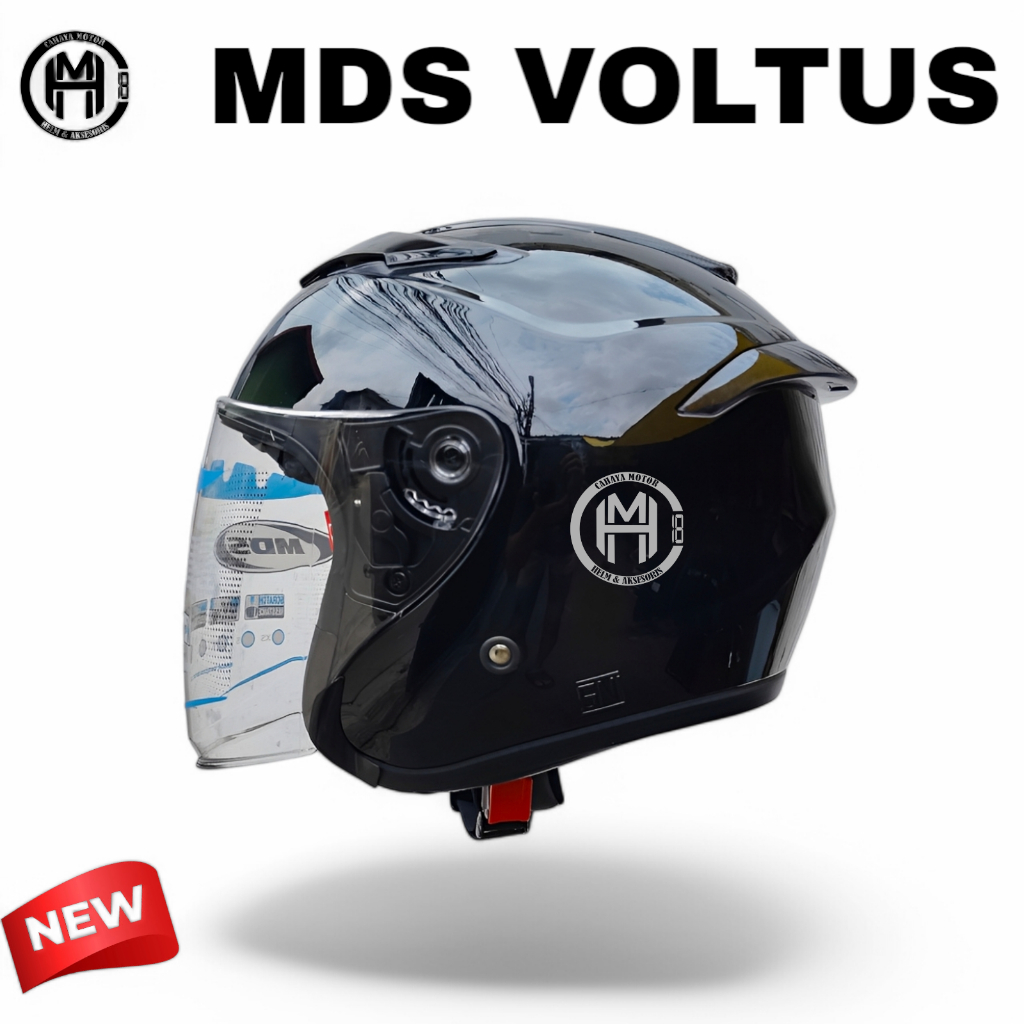 Jual Helm MDS Voltus Original Helm Half Face MDS Single Visor | Shopee ...