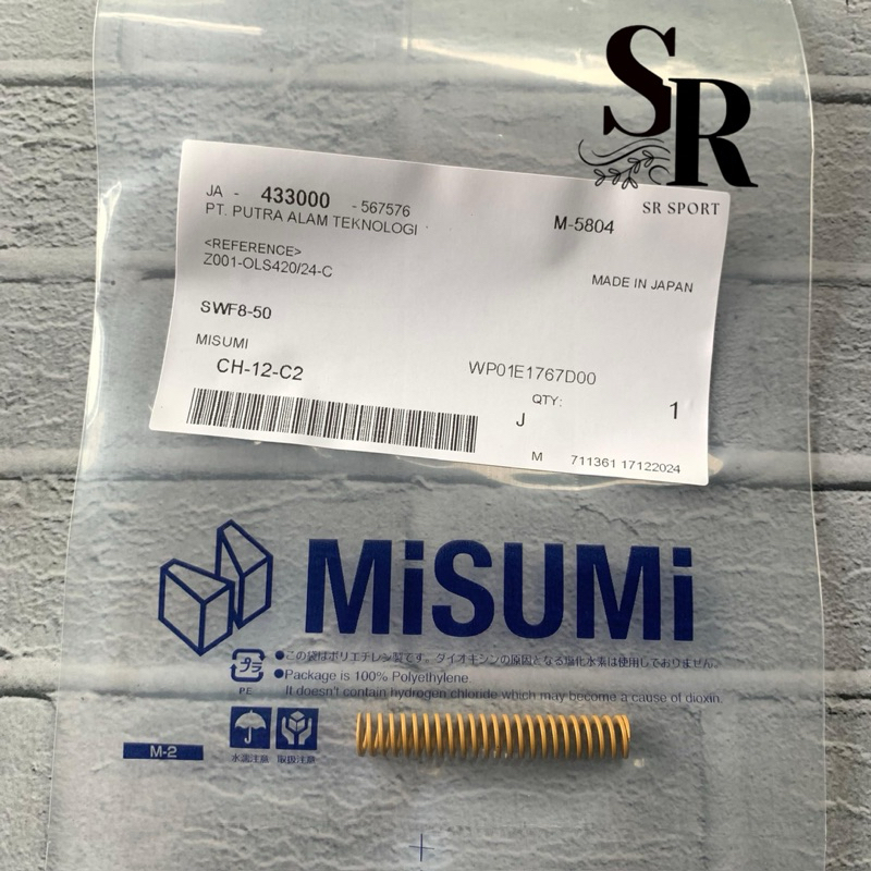 Jual Per misumi kuning SWF 8 - 50 / Per misumi original japan | Shopee ...