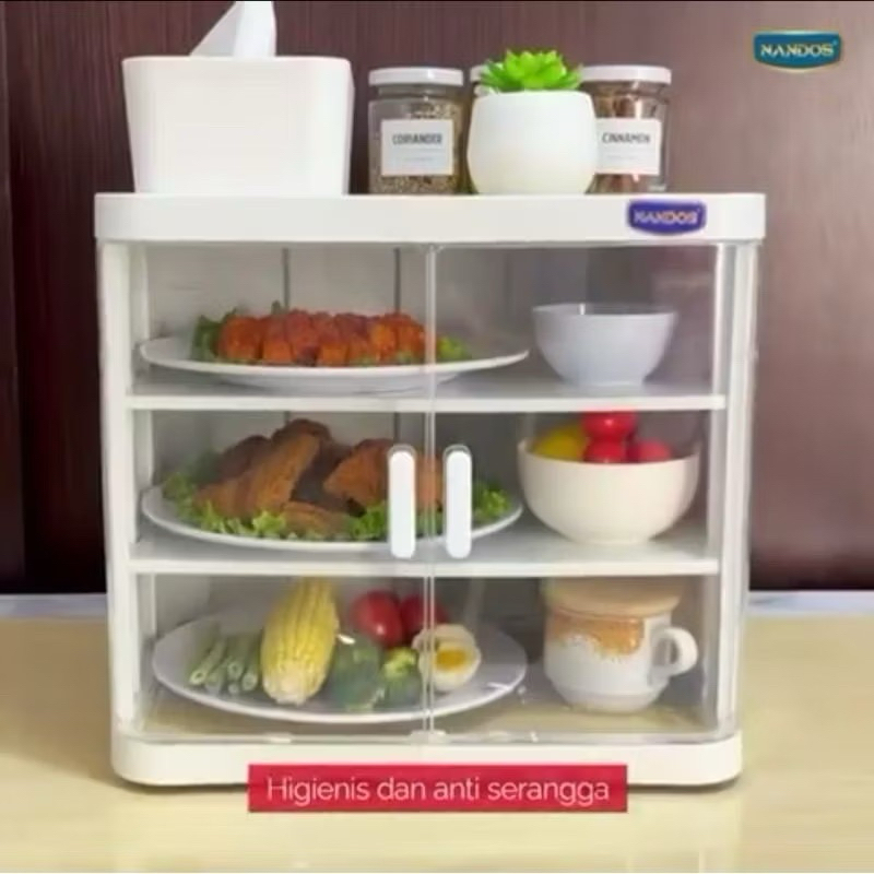 Jual [NANDOS] Food Cover Bistro | Food Cabinet - 3 Susun Nandos 3413 ...