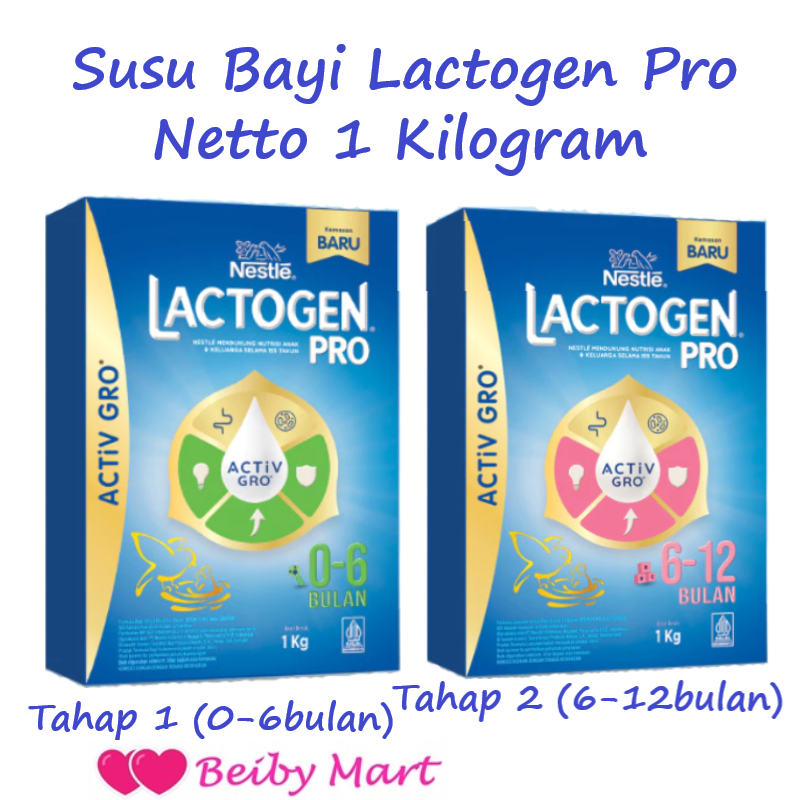 Jual Susu Bayi Nestle LACTOGEN PRO Tahap1 (0-6 Bulan) / Tahap 2 (6-12 ...