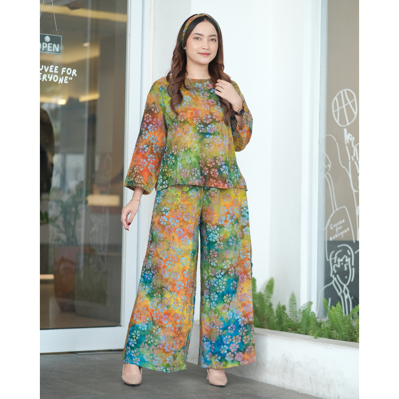 Jual One Set Batik Jumbo Ld 136 - ONE SET RAYON SMOKE CAP BATIK KIRANA ...