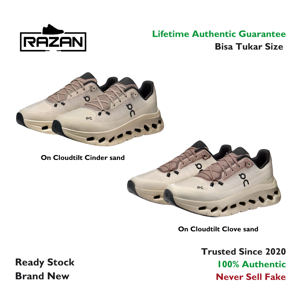 Jual On Cloudtilt Cinder Clove Sand 100% Authentic Original | Shopee ...
