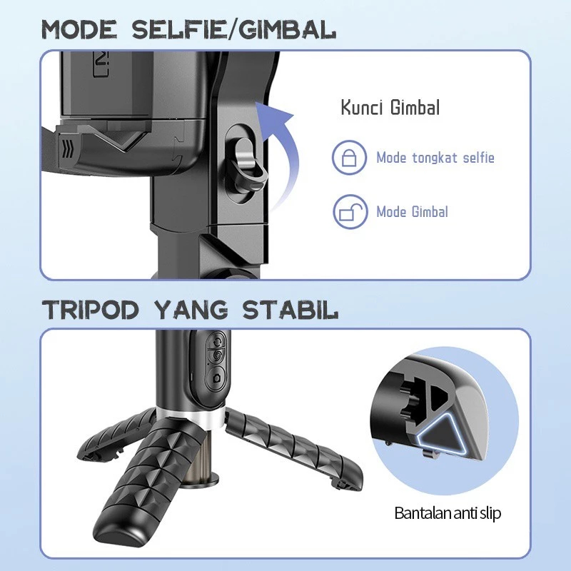 Jual DL L16/Q18 Gimbal Stabilizer Handphone Gimbal Hp Stabilizer ...