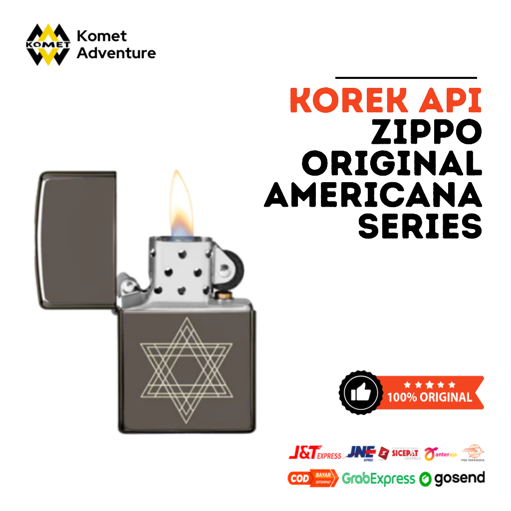 Jual Korek Api Zippo Original - Americana Series | Shopee Indonesia