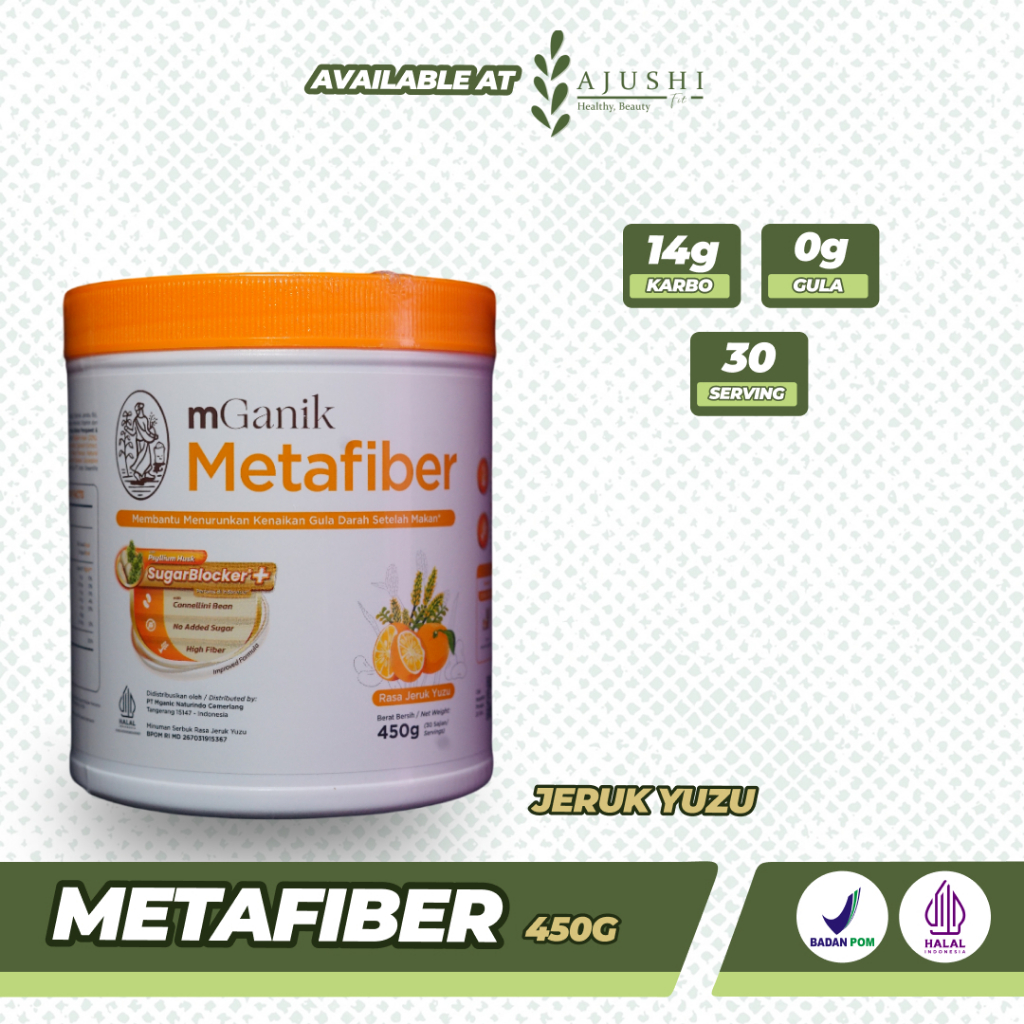 Jual Mganik Metafiber 450gr - Suplemen Serat Diabetes - Gula Darah ...