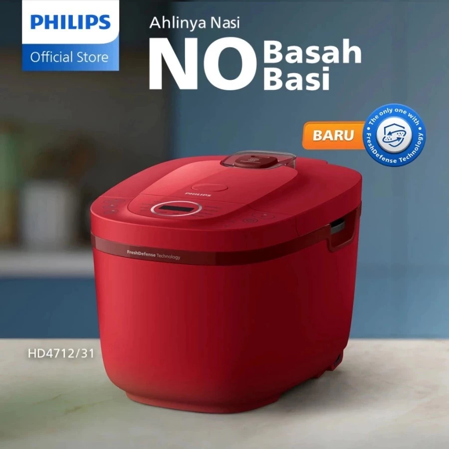 Jual Philips Digital Rice Cooker 1.8L HD4712 12 Menu HD 4712 Pengganti ...