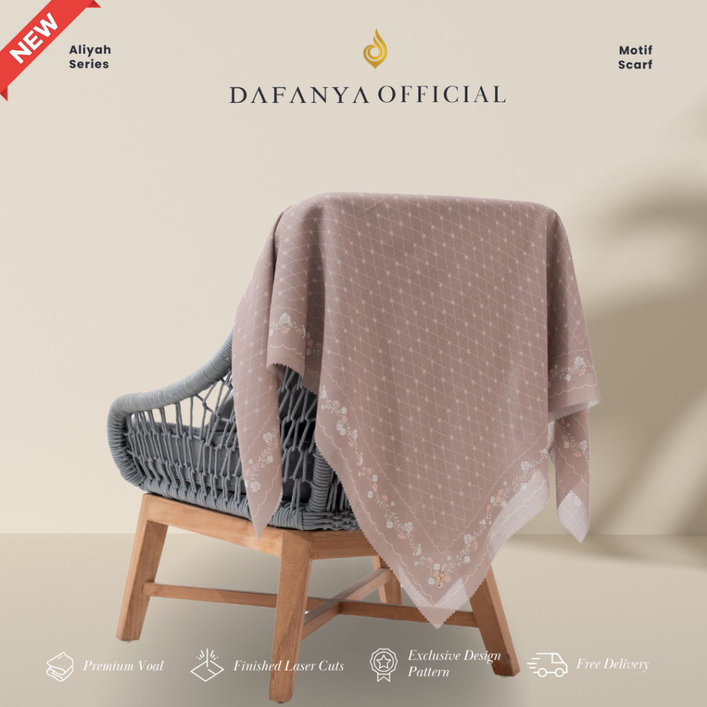 Jual 𝐃𝐀𝐅𝐀𝐍𝐘𝐀 - Aliyah Series Jilbab Motif Monogram Kerudung Segi Empat ...