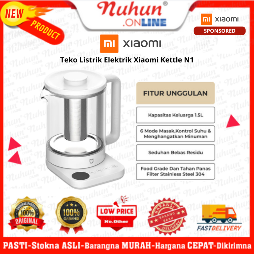 Jual Xiaomi Kettle N1 Teko Listrik Elektrik Pemanas Air (Original ...