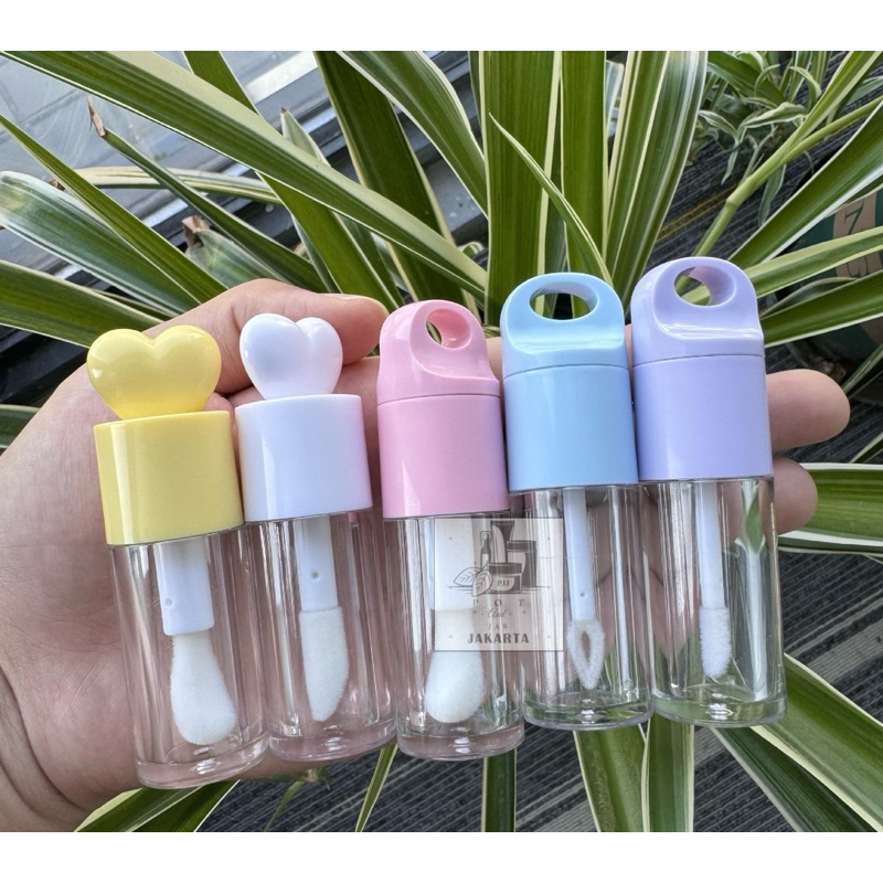 Jual (NEW)4ml Botol Lip Gloss kosong/lip cream/lipstick bentuk love ...