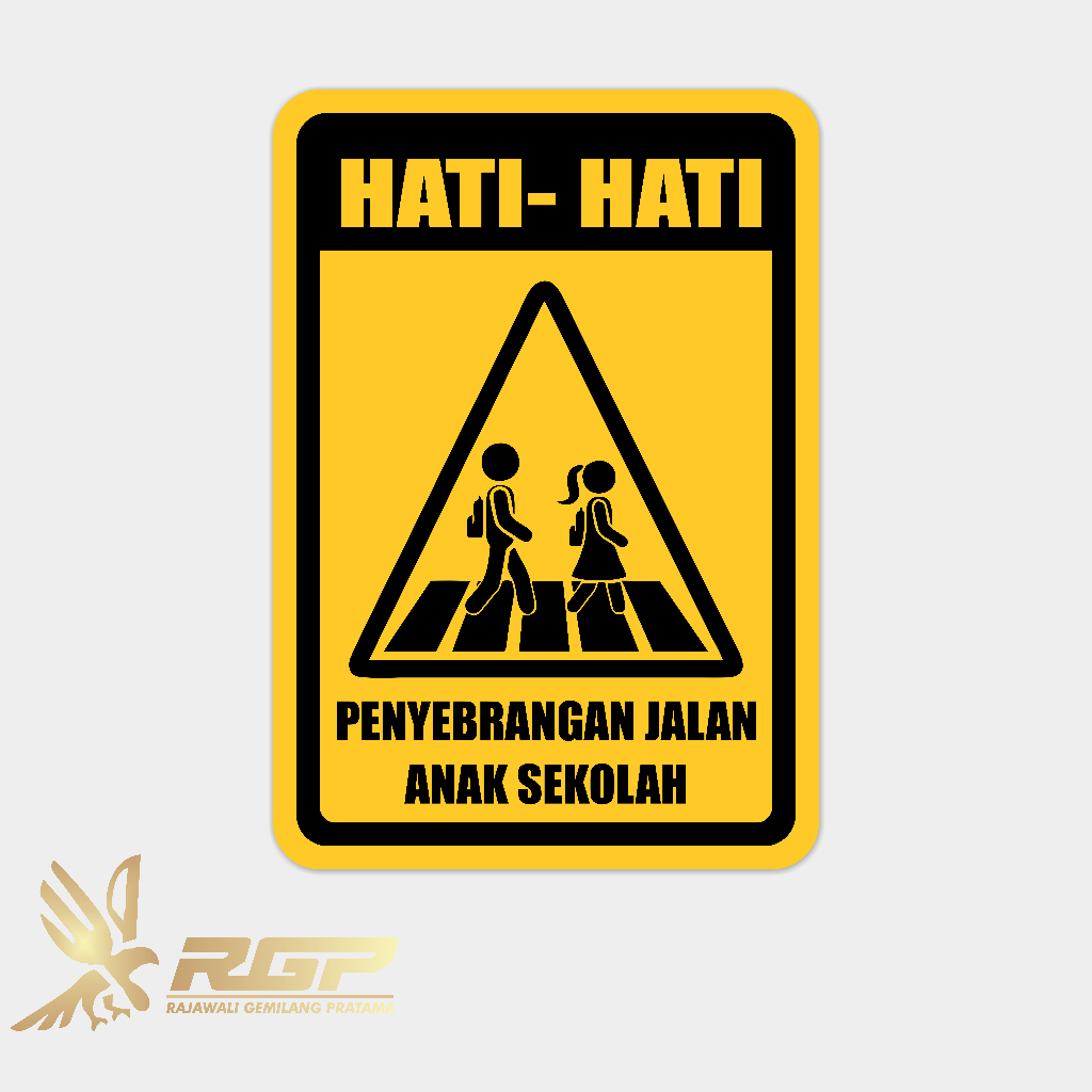 Jual Rambu Hati Hati Penyebrangan Anak Sekolah - Plat Alumunium ...