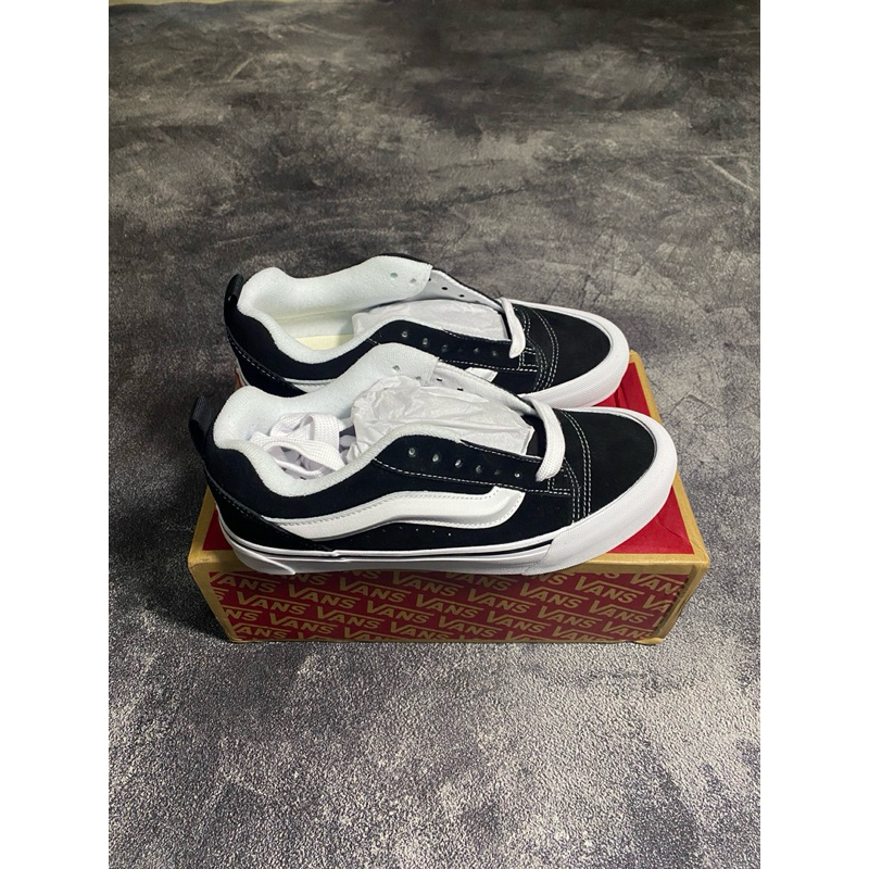 Jual V4ns Knu Skool Black White Original Resmi | Shopee Indonesia