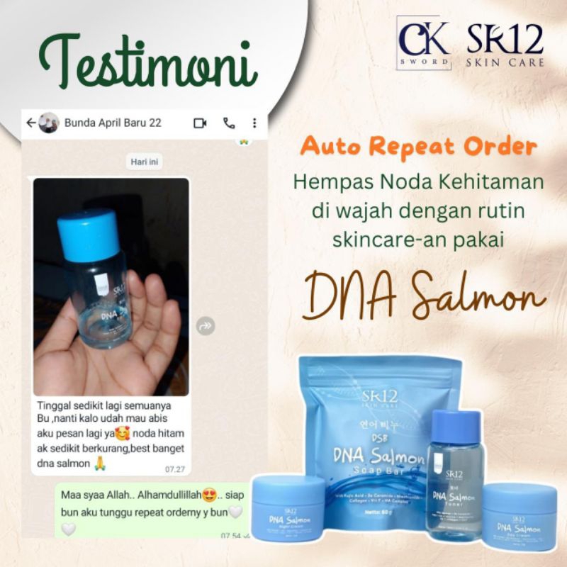 Jual Paket DNA Salmon SR12 Skincare | Shopee Indonesia