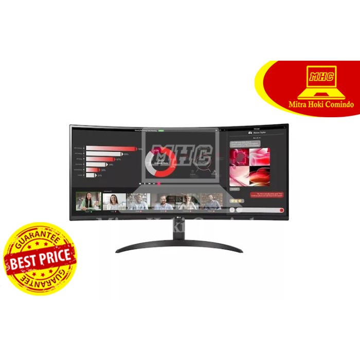 Jual LED Monitor LG 34WR50QK-B 34" 34inch Curved Ultrawide QHD 100hz ...