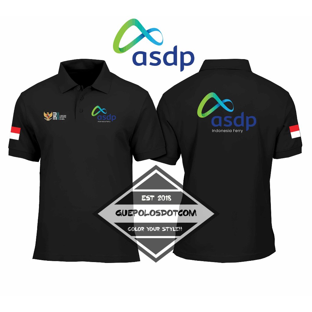 Jual TYPE 01 - POLOSHIRT ASDP INDONESIA FERRY BUMN - Baju Berkerah asdp ...