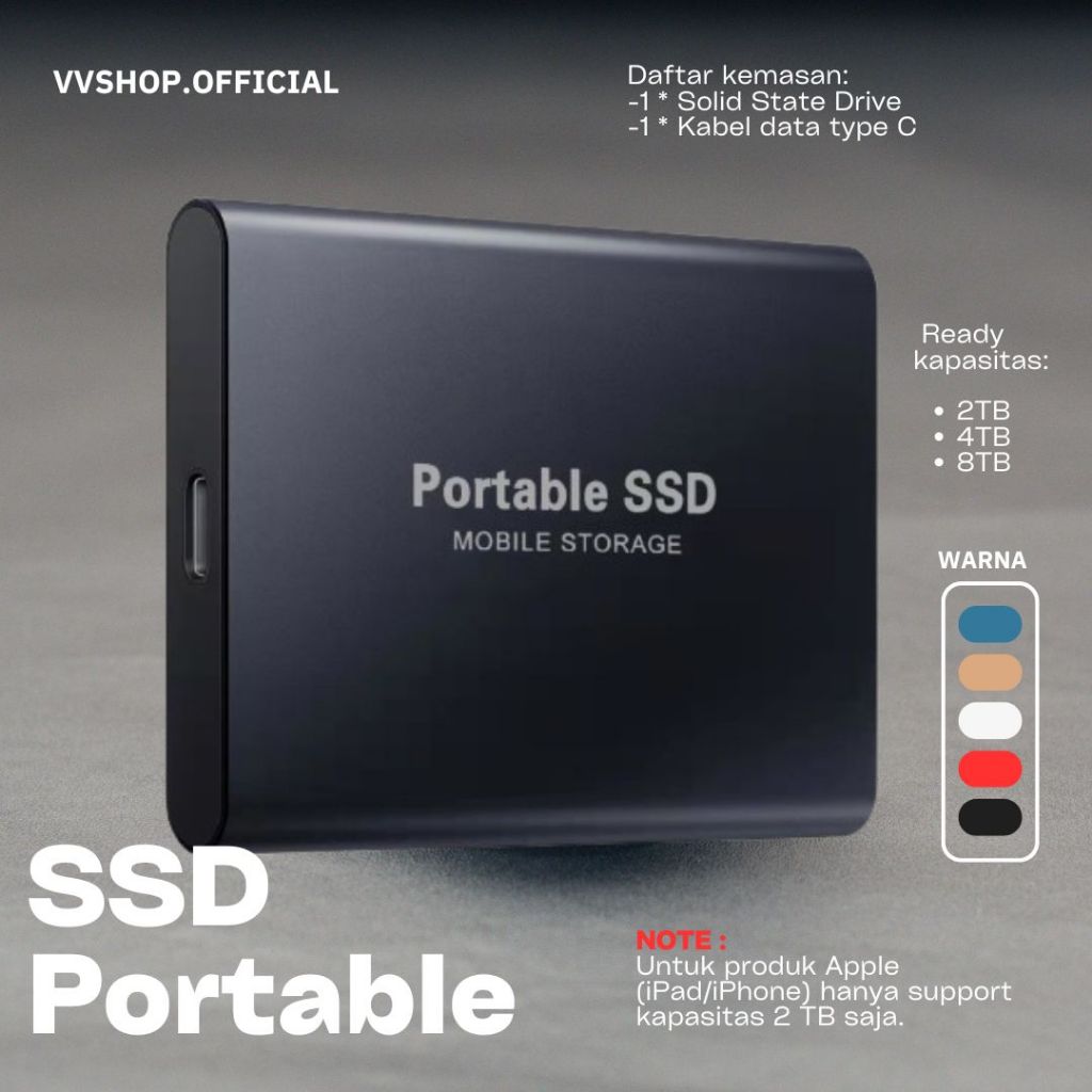 Jual SSD DRIVE HARD DISK EKSTERNAL 2TB, 4TB DAN 8TB // PENYIMPANAN DATA ...