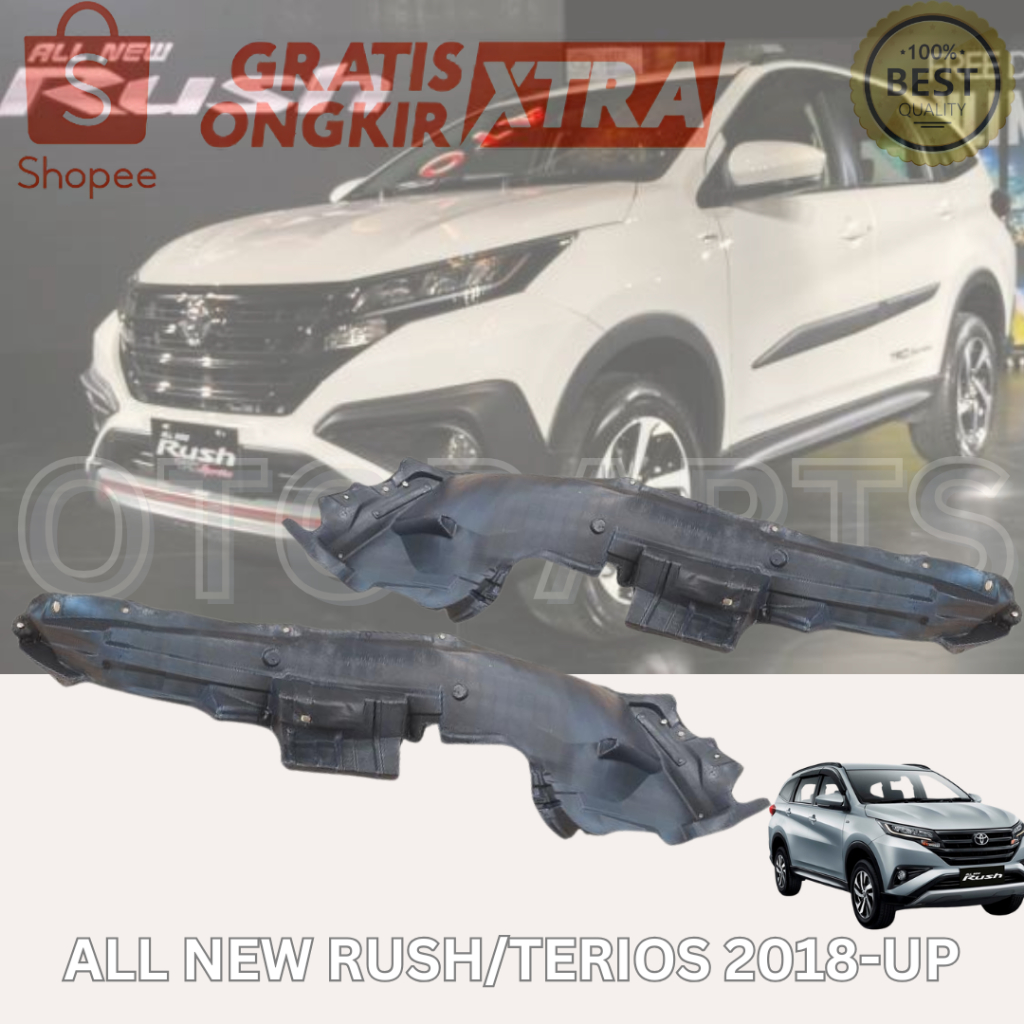 Jual INNER LINER FENDER PELINDUNG SPAKBOR ATAS BAN ALL NEW RUSH TERIOS ...