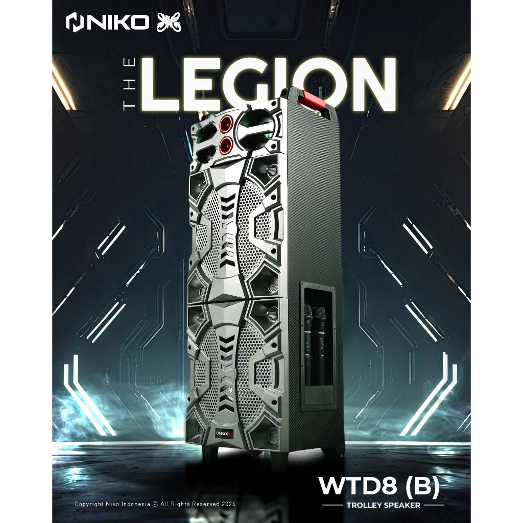 Jual Niko Speaker TROLLEY WTD 8B 8 Inch | Shopee Indonesia