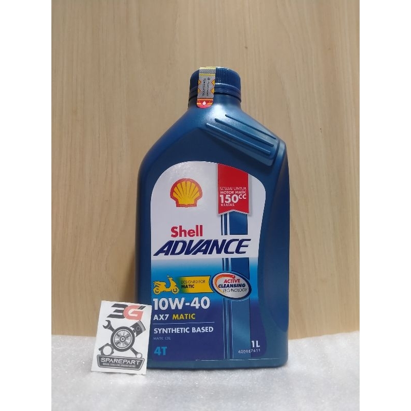 Jual OLI SHELL AX7 1L MATIC 10W-40 | Shopee Indonesia