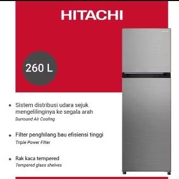 Jual Lemari Es 2 Pintu Hitachi HRTN5275 | Shopee Indonesia