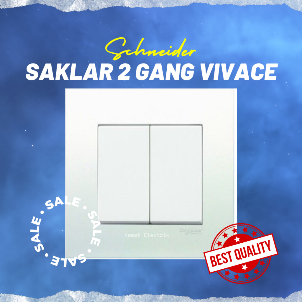 Jual Saklar Seri Schneider Vivace 2 Gang Mata Double 2G 1 Arah Way ...