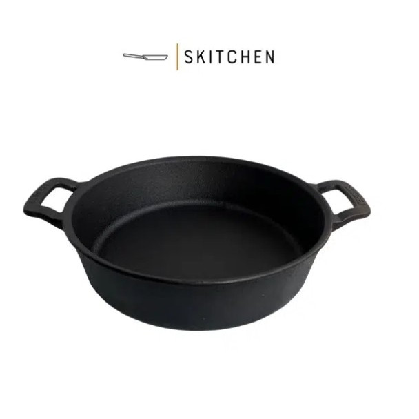 Jual SKITCHEN Bangkok Braiser Pan 30cm Panci Casserole Cast Iron Besi ...
