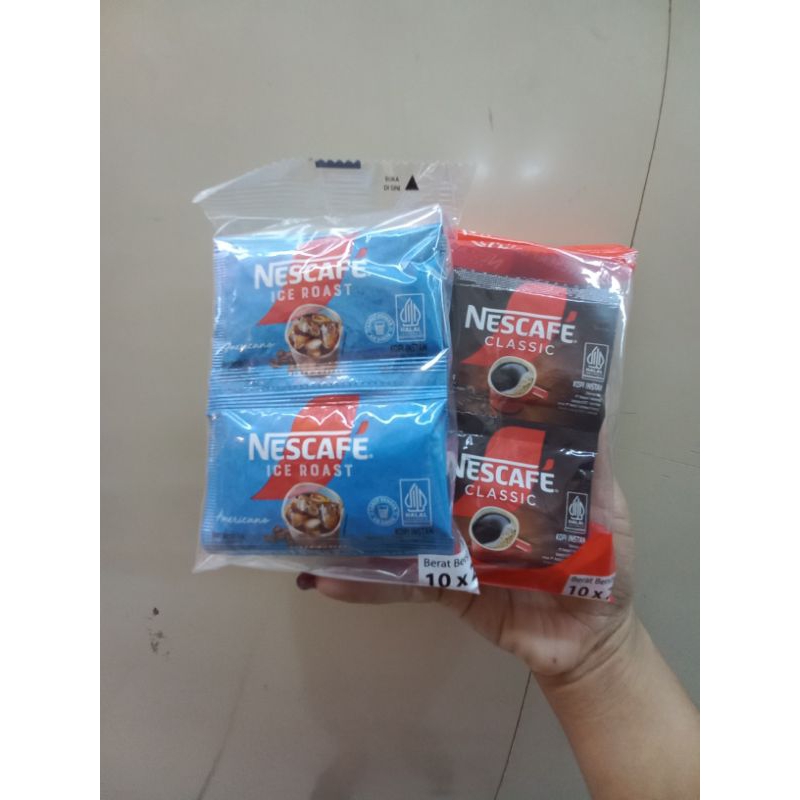Jual Nescafe classic/ice roast sachet kopi instan 2gram x10pc | Shopee ...
