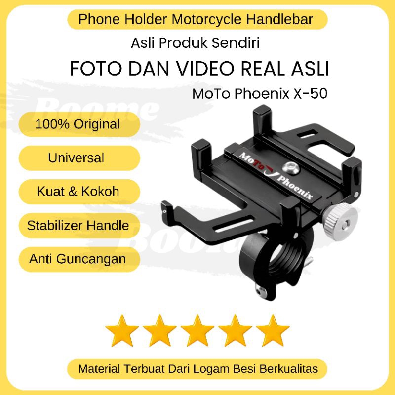 Jual Holder Stang Sepeda Motor / Penyangga Hp di Motor Full Besi | Shopee Indonesia
