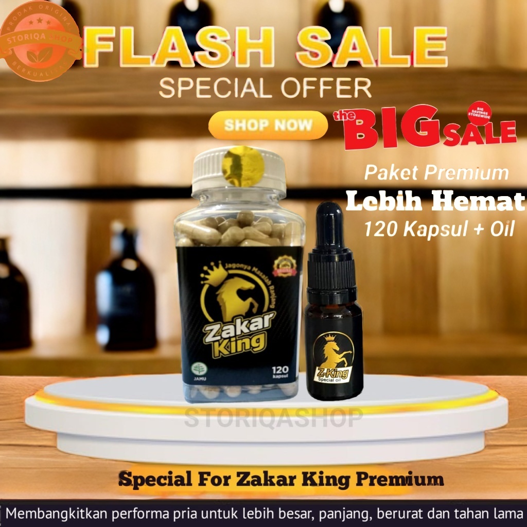 Jual TERLARIS ZAKAR KING 120 KAPSUL + Z-KING SPECIAL OIL (MINYAK OLES) 100% ORIGINAL | Shopee ...