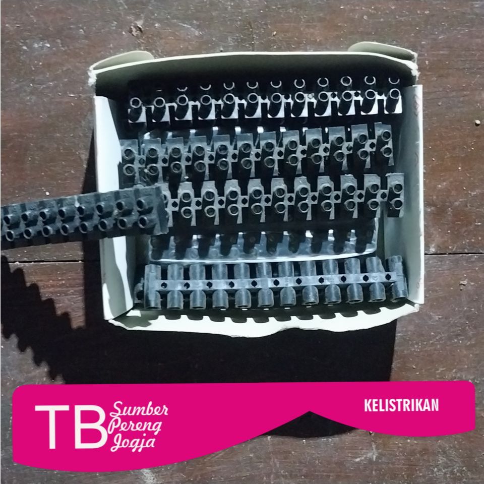 Jual Terminal Block Krustin Terminal Sambungan Kabel Hitam | Shopee ...