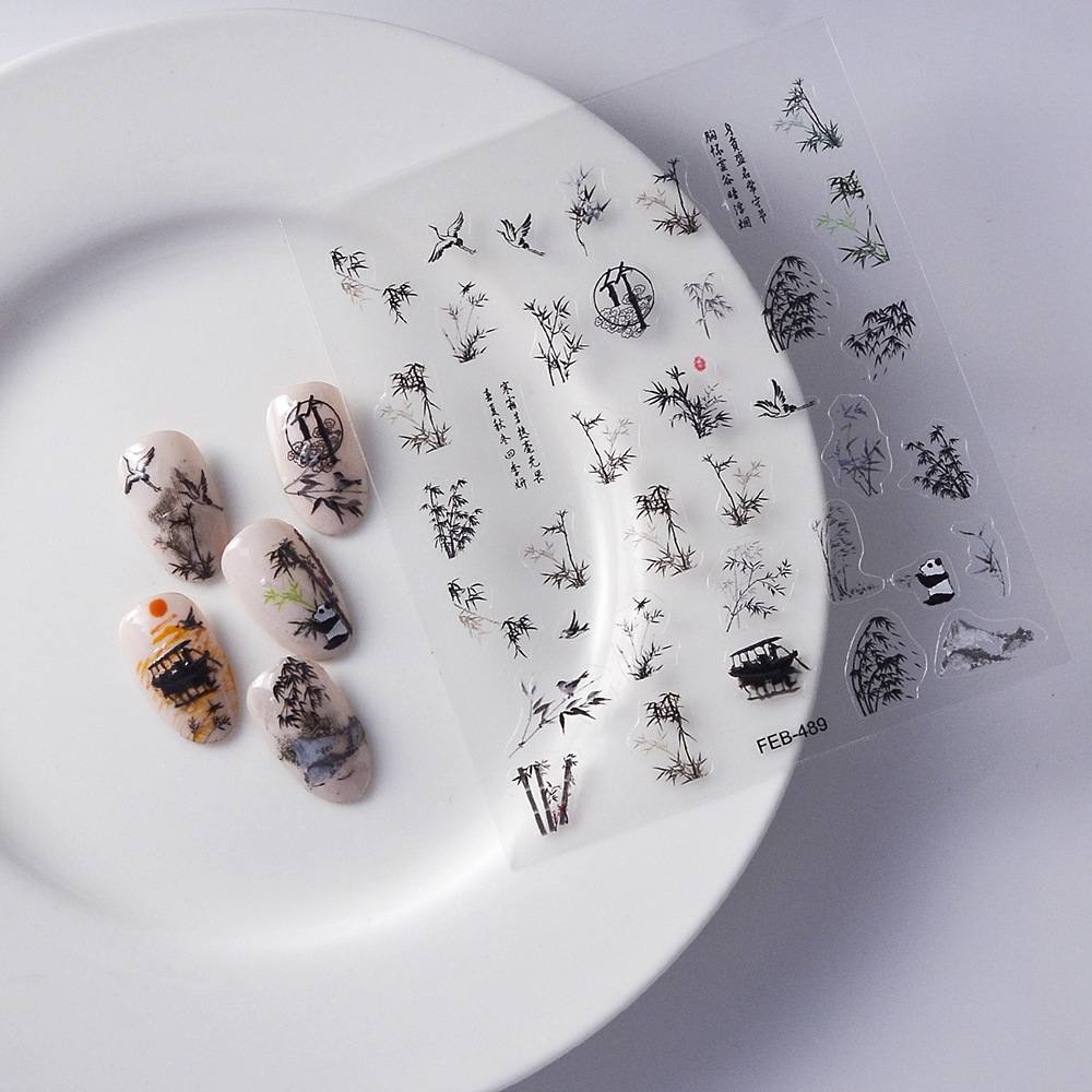 Jual [KUUKUU]STICKER KUKU CHINESE STYLE 5D PREMIUM - STICKER KUKU ...