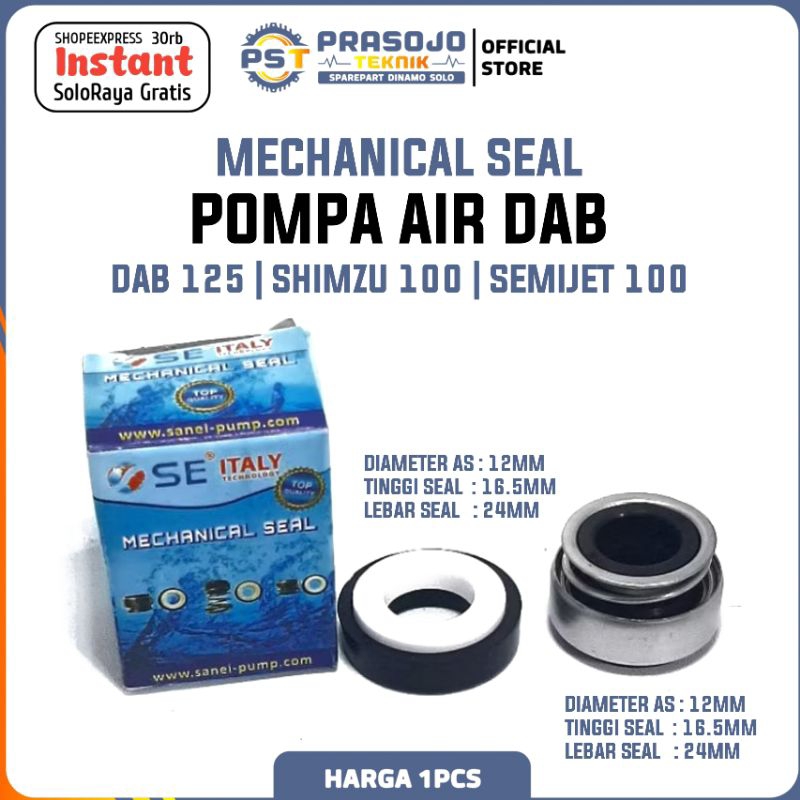 Jual Seal Pompa Air DAB 125 Shimizu 100 Semijet Mechanical Seal | Shopee Indonesia