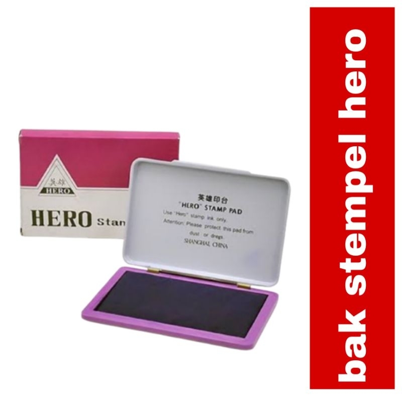 Jual ( 1 pcs) bak stempel hero/ bantalan stempel / stampel/ stamp pad ...