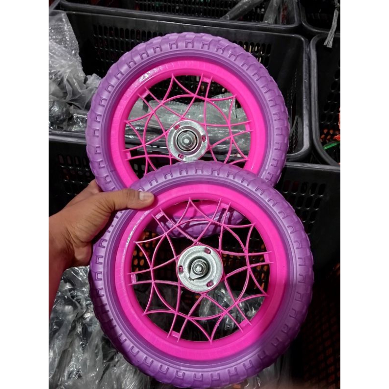 Jual Ban sepeda ring 12 inchi ban busa ban pvc (sepasang) | Shopee ...