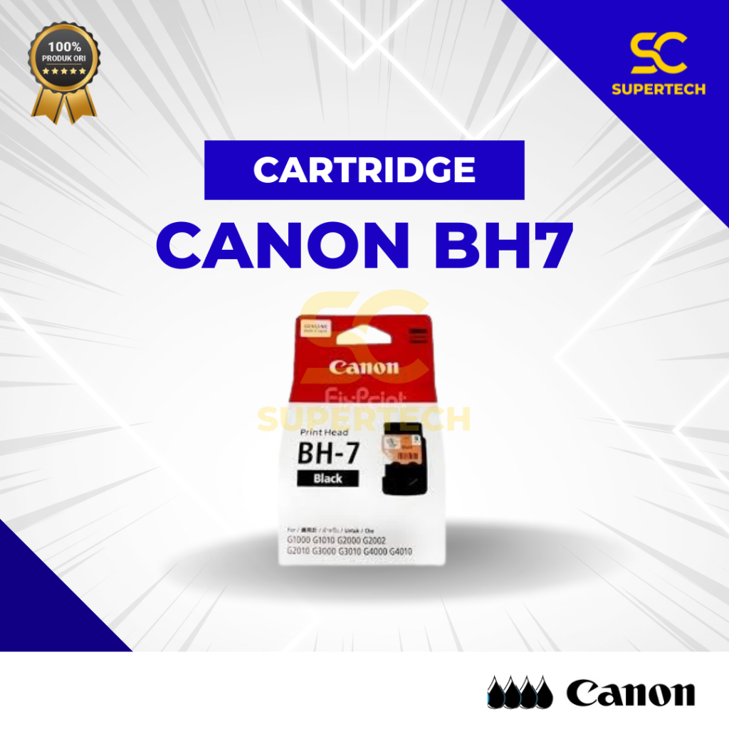 Jual Cartridge Canon BH-7 BH 7 BH7 Black/Hitam [ORIGINAL] G1000 G1010 ...