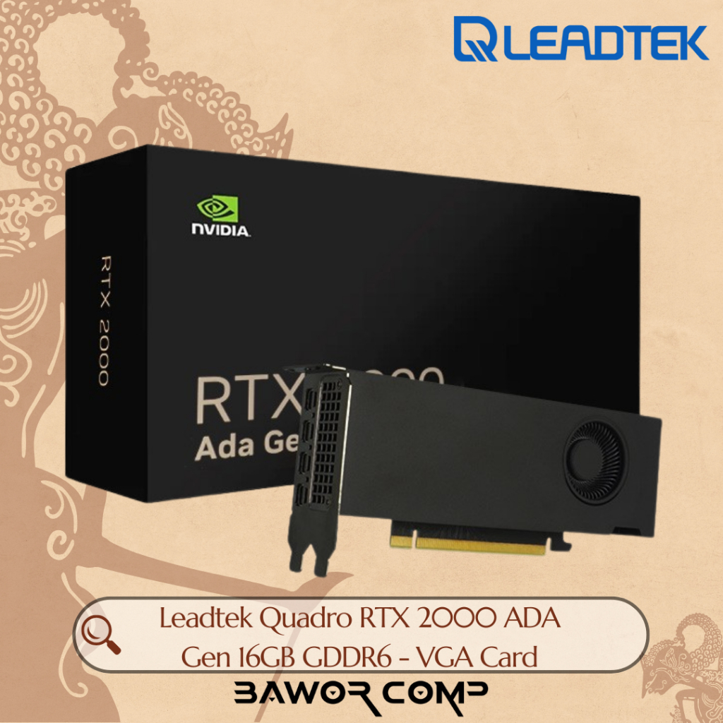 Jual Leadtek Quadro RTX 2000 ADA Gen 16GB GDDR6 - VGA Card | Shopee Indonesia