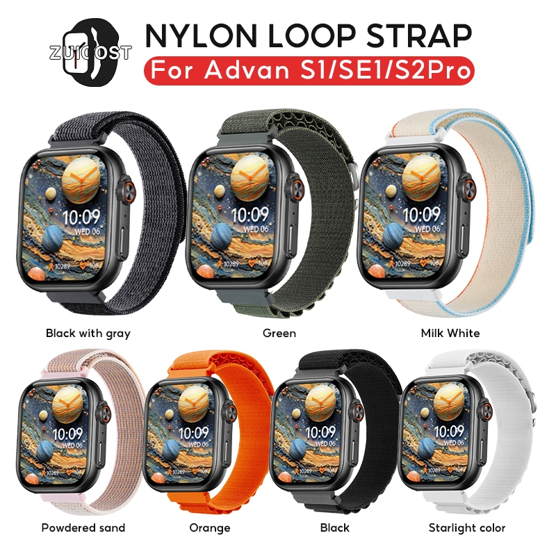 Jual Advan Smartwatch Strap 22MM Strap Nylon Smartwatch Advan W1/S1 ...