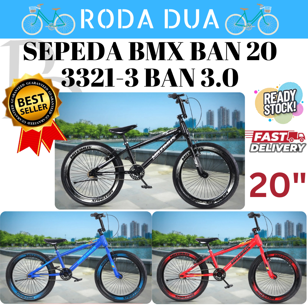 Jual SEPEDA ANAK BMX 20 MAXIMUS BAN BESAR 3 0 3321 3 Shopee Indonesia