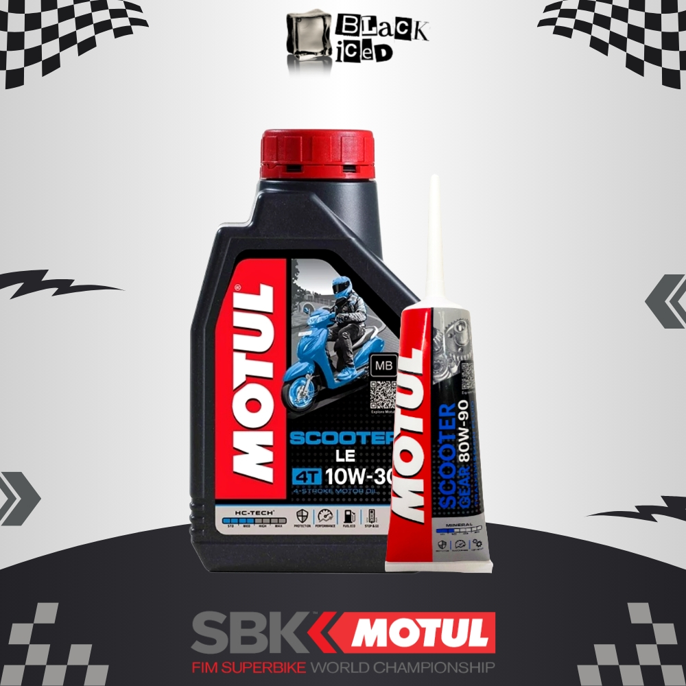 Jual MOTUL SCOOTER LE 10W30 1L / 800ml ORIGINAL PAKET OLI MOTUL MESIN ...