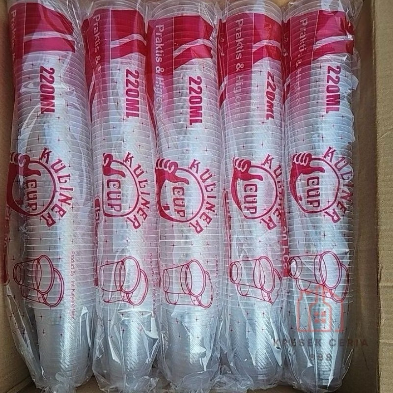 Jual Gelas Plastik Cup Aqua / Gelas Kopi 220ml 160ml 120m Ulir Isi 50Pcs | Shopee Indonesia