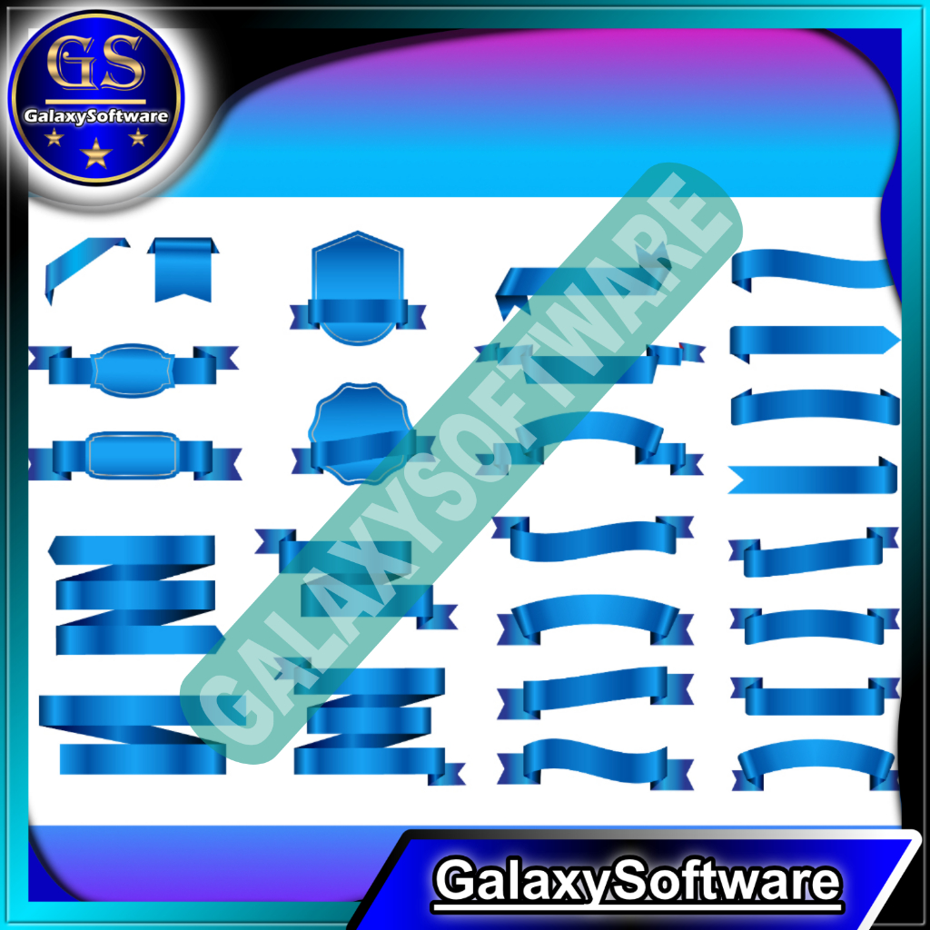 Jual 8 Ribbons illustrator affinity designer - galaxysoftware | Shopee ...