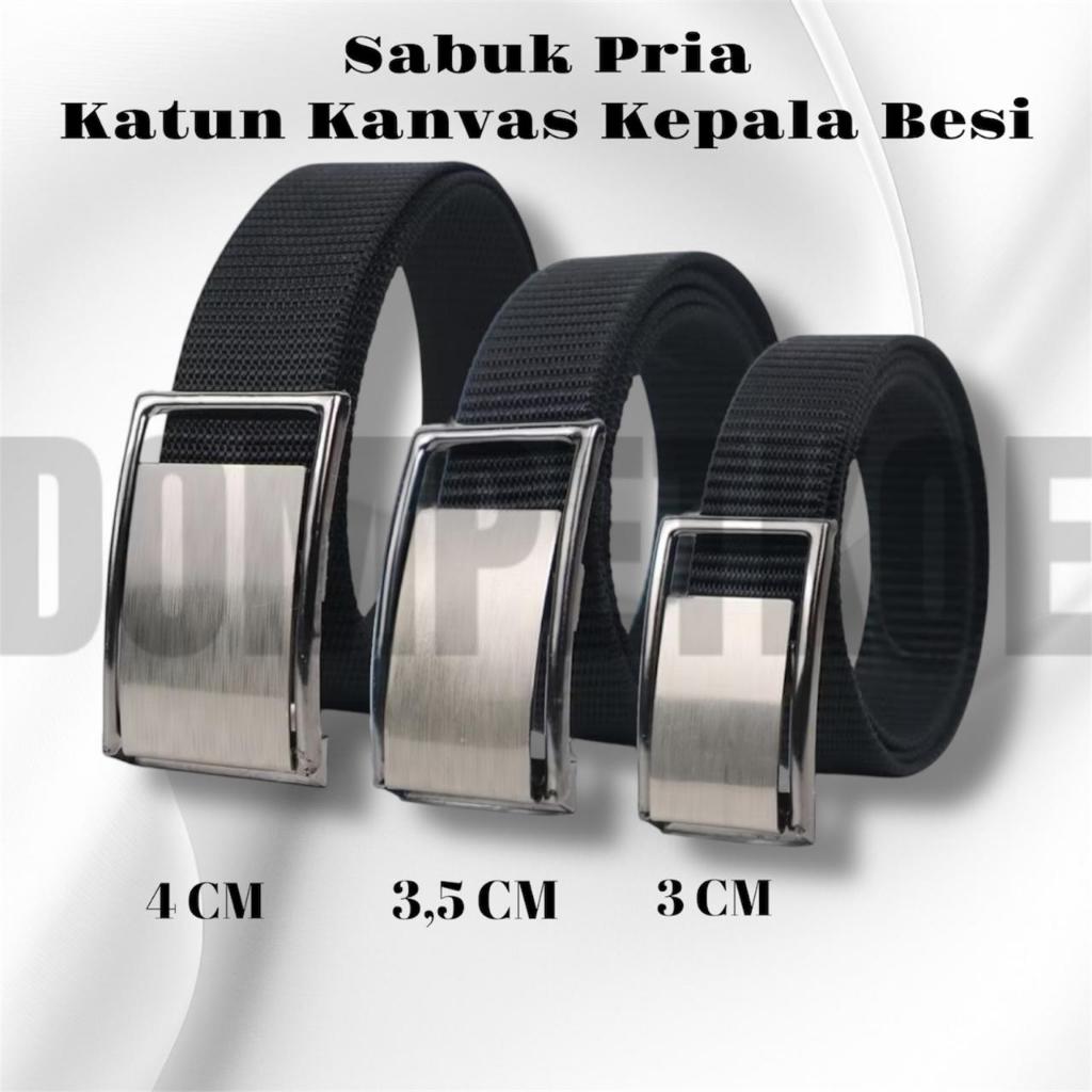 Jual Sabuk Ikat Pinggang Pria dan Wanita Dewasa Polos Hitam Katun ...